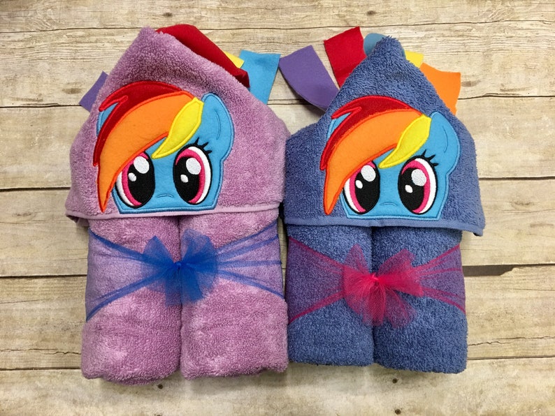 Twilight Pony Hooded Bath Towel/ Custom MLP Hooded Towel/ - Etsy