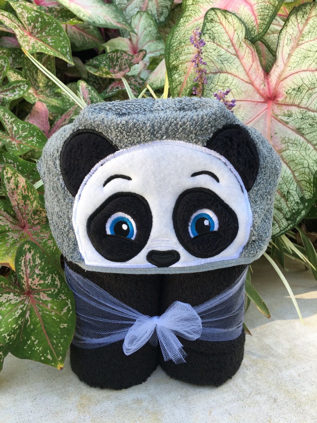 Panda Bear Hooded Towel/ Panda Gifts/ Panda Baby Shower/ Woodland ...