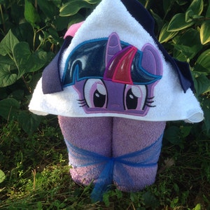 Twilight Pony Hooded Bath Towel/ Custom MLP Hooded Towel/ - Etsy