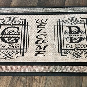 Firefighter Rug/ Firefighter Gift Personalized Door Mat/ Firefighter ...