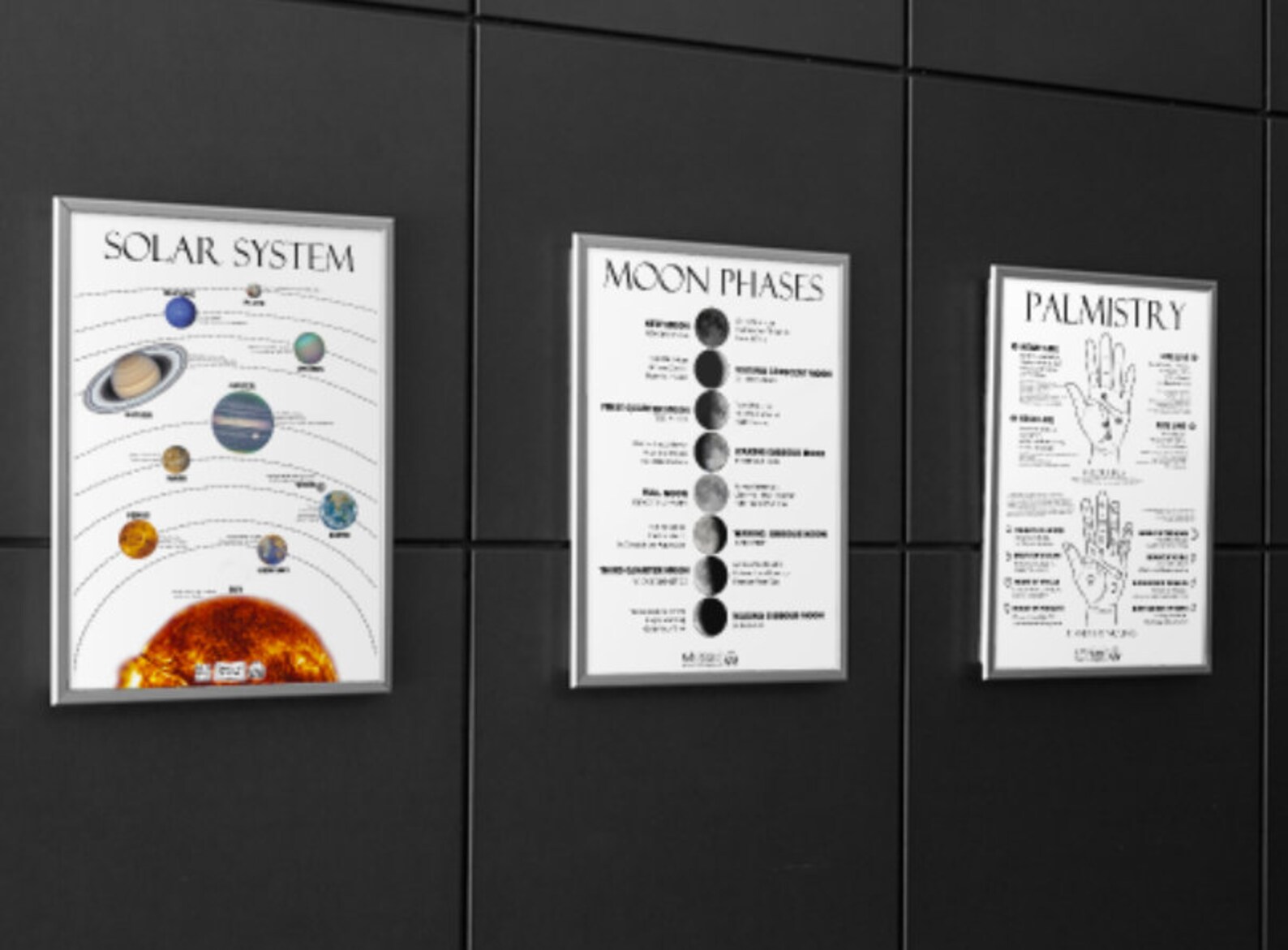 HD Solar System Poster Digital Download - Informative Witchcraft Poster ...