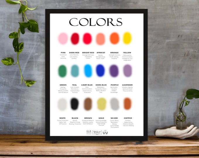 The Color of Magic Printable Magic Colors Witchcraft Colors Color ...