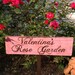 Garden Sign, Rose Garden Sign, Custom Garden Sign, Personalized Garden ...