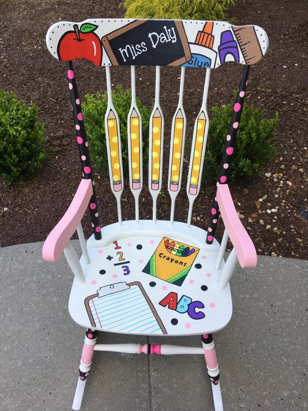 Teacher Rocking Chair Design Custom Teacher Chair Design - Etsy