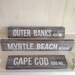 Beach Location Wood Sign, Vacation Spot Wood Sign, Outer Banks Wood ...