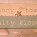 Sandy Toes Salty Kisses Wood Sign, Sandy Toes Salty Kisses Handpainted ...