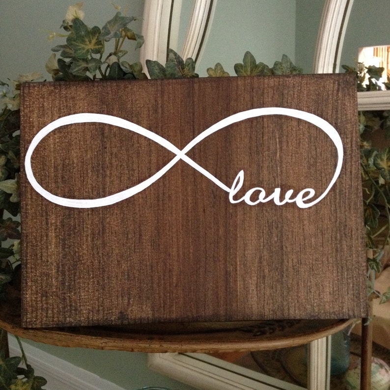 Love Infinity Wood Sign Infinite Love Wood Sign Infinity - Etsy