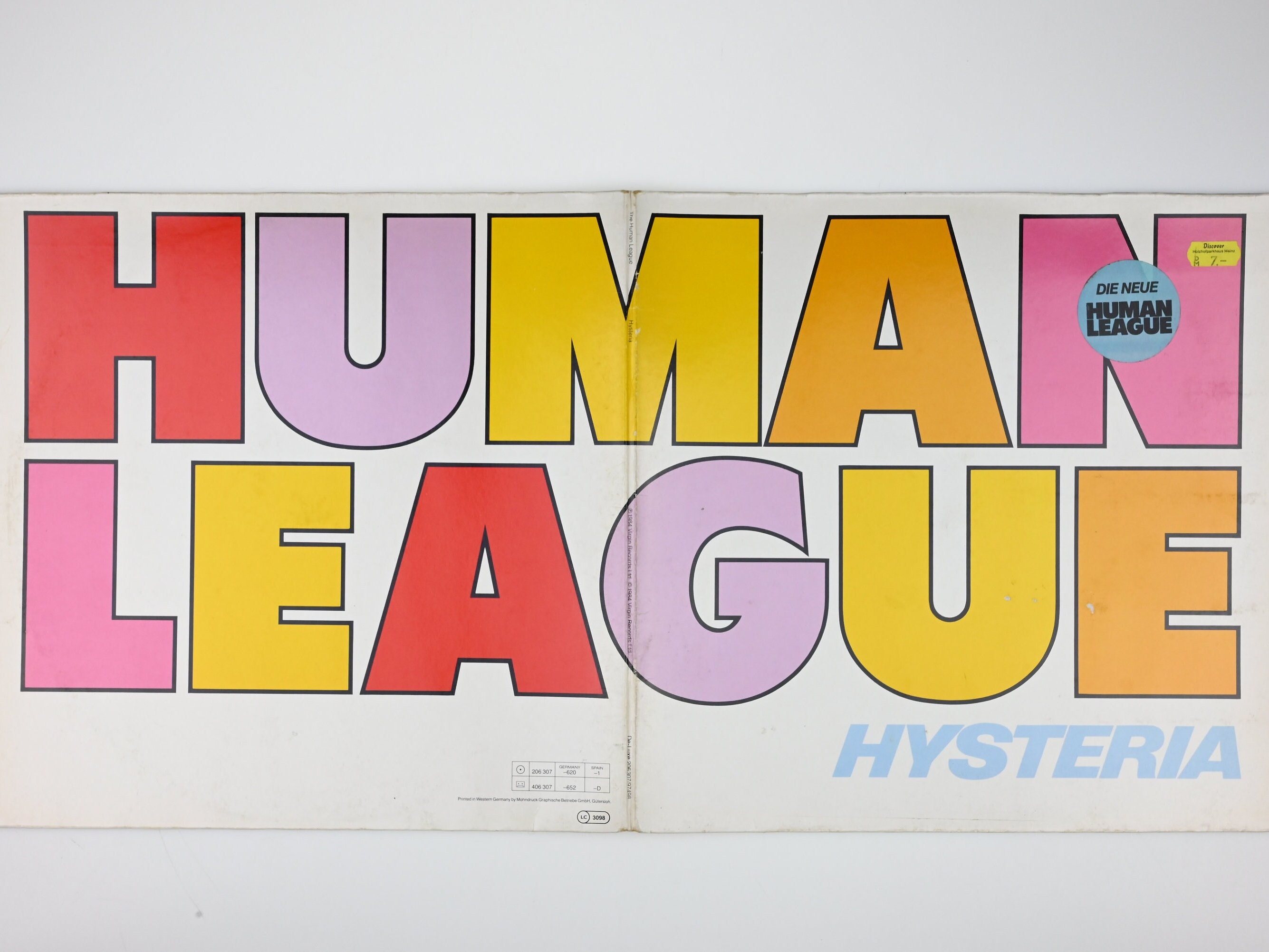 The Human League - Hysteria Vinyl - A 1984 Gem in Original Packaging ...
