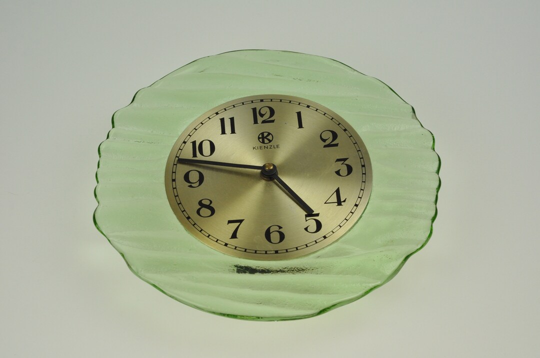 Kienzle Wall Clock, Mid Century Clock, Quartz, Glass Clock, Kienzle ...