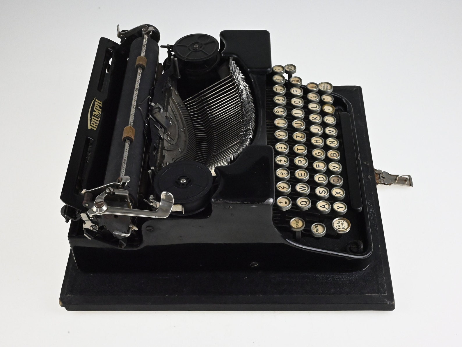 Vintage Triumph Portable Typewriter, German Working Typewriter ...
