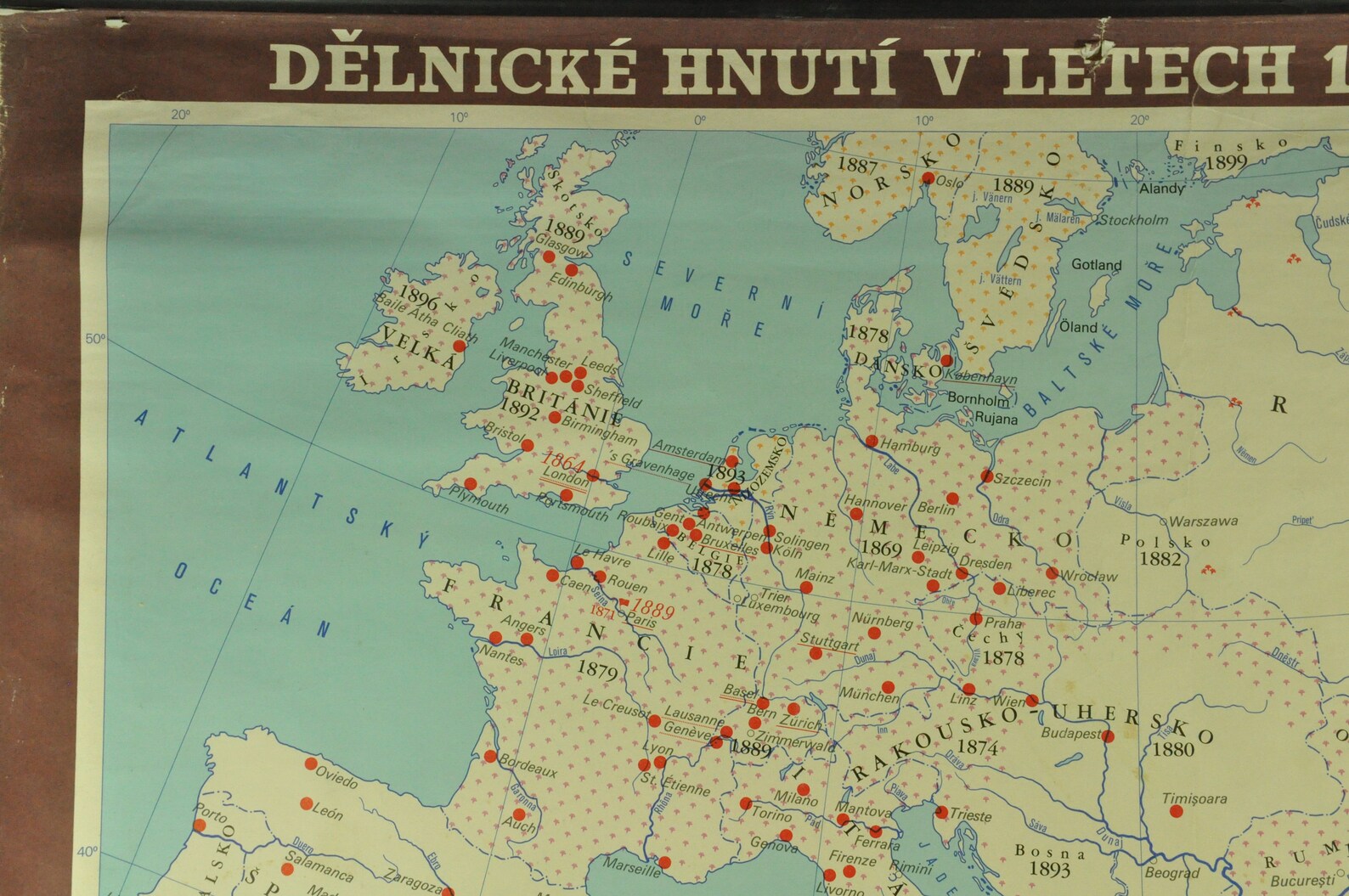 Vintage School Map School Map Of World Pull Down Map Pull Down Map