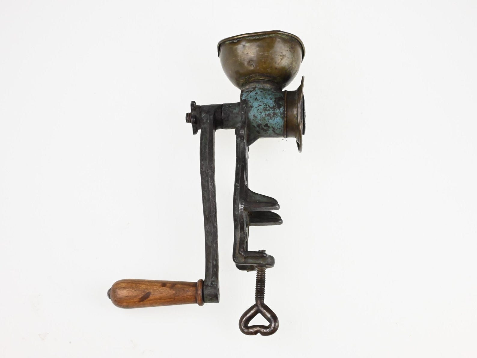 Antique Table-mounted Grinder, Antique Grinder, Vintage Kitchen Decor ...