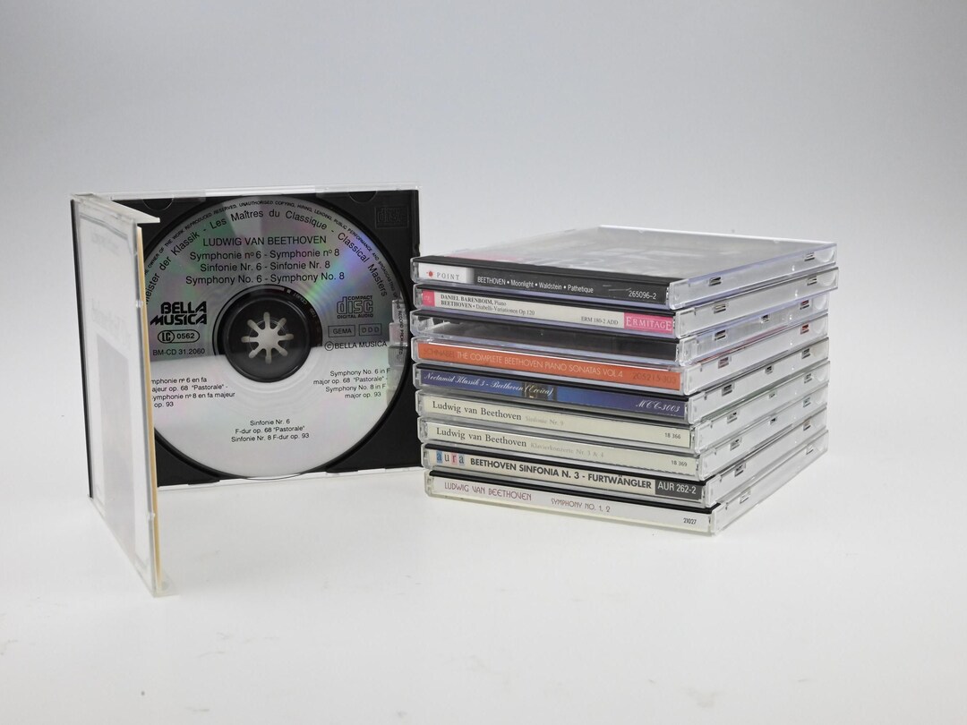Collection of 10 Classical Music Cds, Ludwig Van Beethoven Cds, Vintage ...