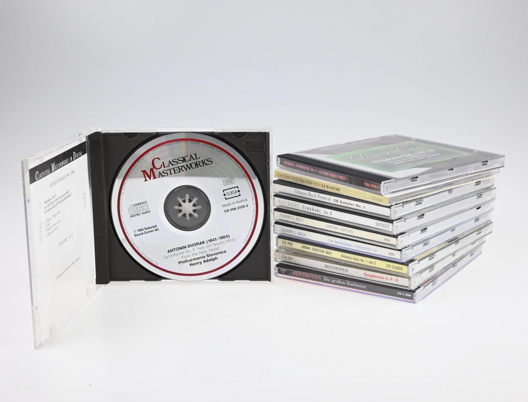 Collection of 10 Classical Music Cds, Bach, Beethoven, Dvorak & Puccini ...