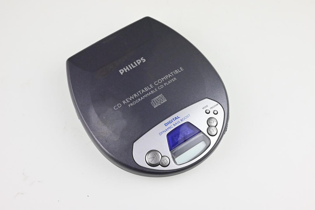 Vintage Philips AX1100/00 CD Player, Vintage Portable CD Player, CD ...