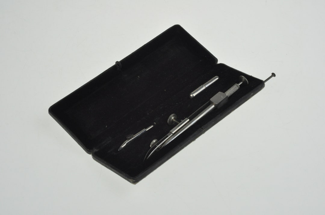 Vintage Drawing Set in Original Box, Vintage Drawing Set, Engineering ...