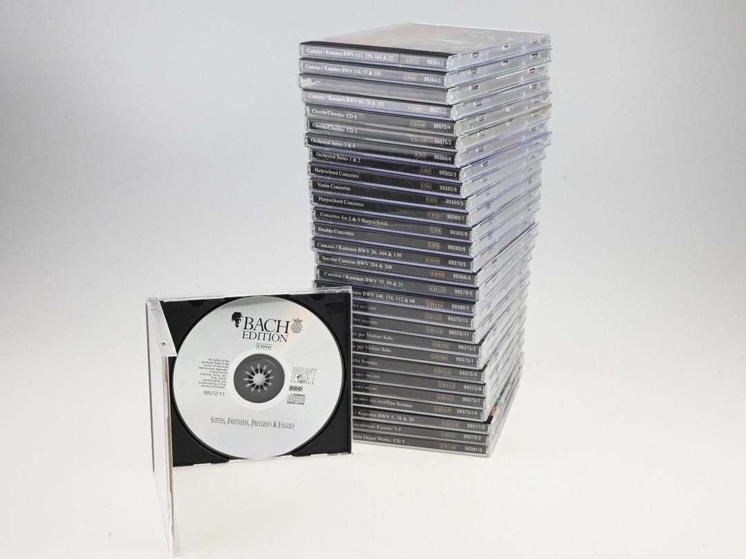 Johann Sebastian Bach Cds Collection, Vintage Classical Music, Mix of ...