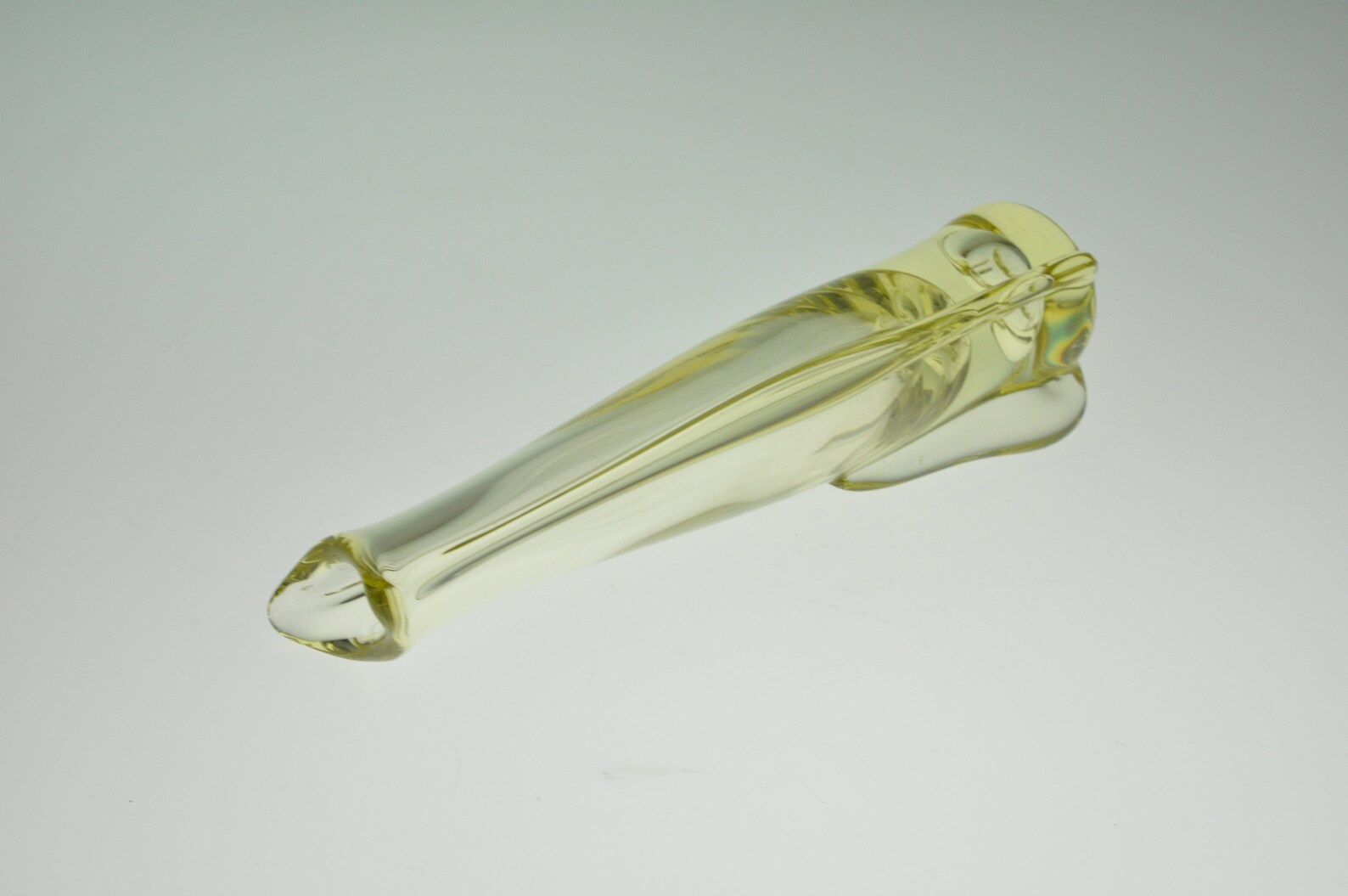Miroslav Klinger ZBS Glass Vase, Midcentury Glass Art, Bohemian ...
