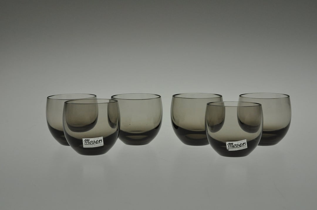 Signed Moser Set, Moser Glass, Moser, Moser Culbuto, Shot Glasses, Shot ...