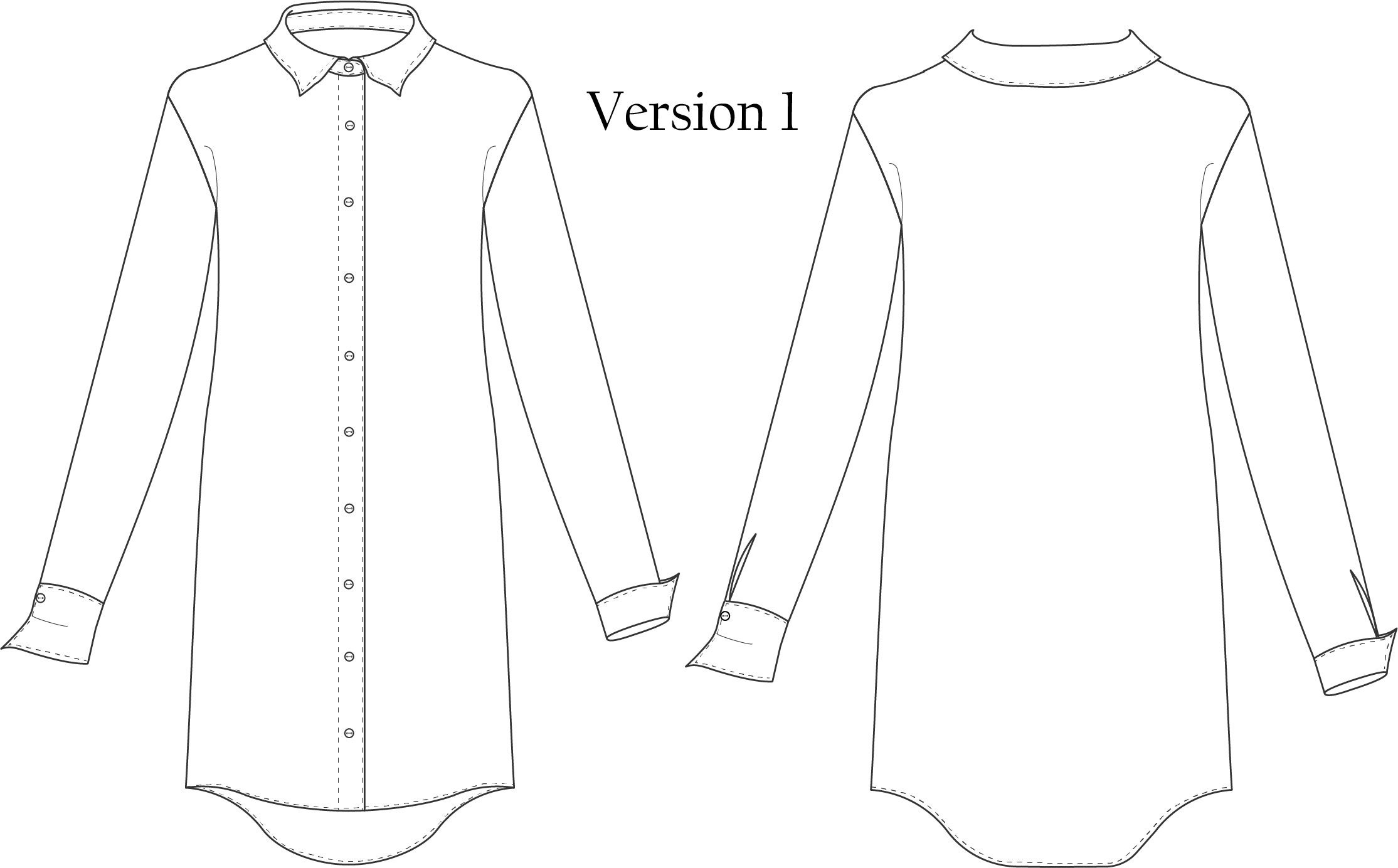 The Studio Shirt PDF Sewing Pattern - Etsy