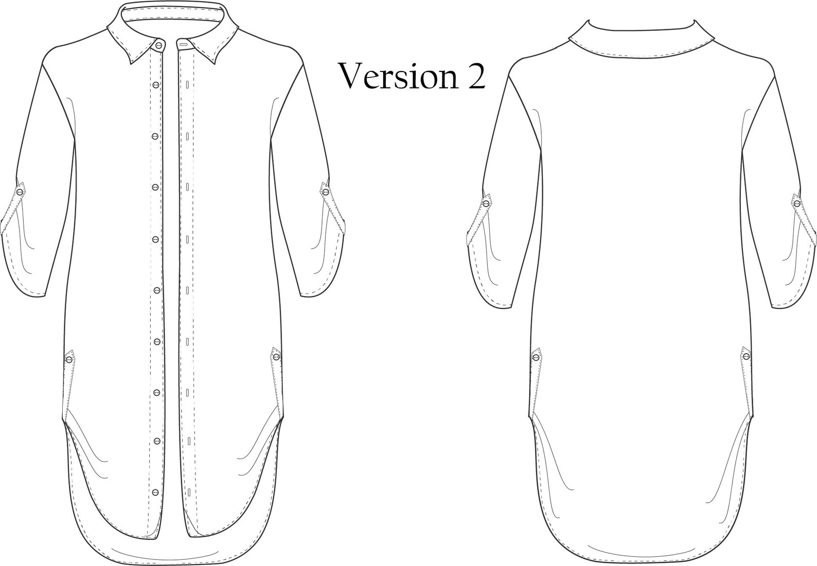 The Studio Shirt PDF Sewing Pattern - Etsy