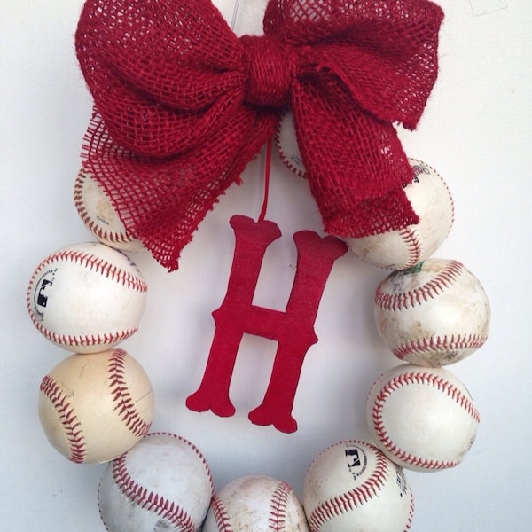 Baseball Wreath - Etsy