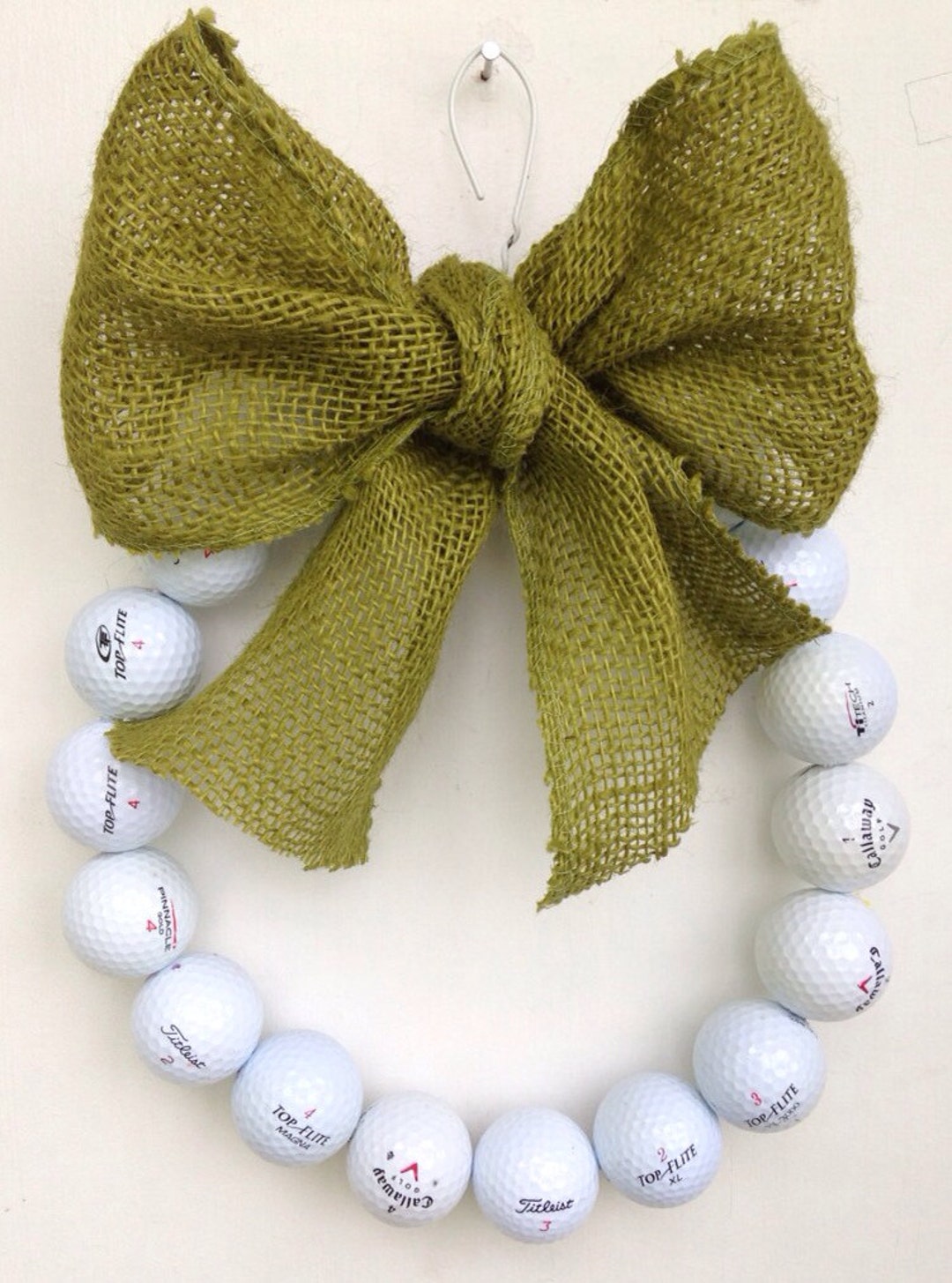 Burlap Golf Wreath - Etsy