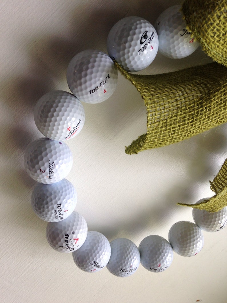 Burlap Golf Wreath - Etsy