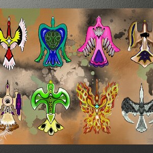 Water Birds Native American Print Waterbird Art Poster - Etsy