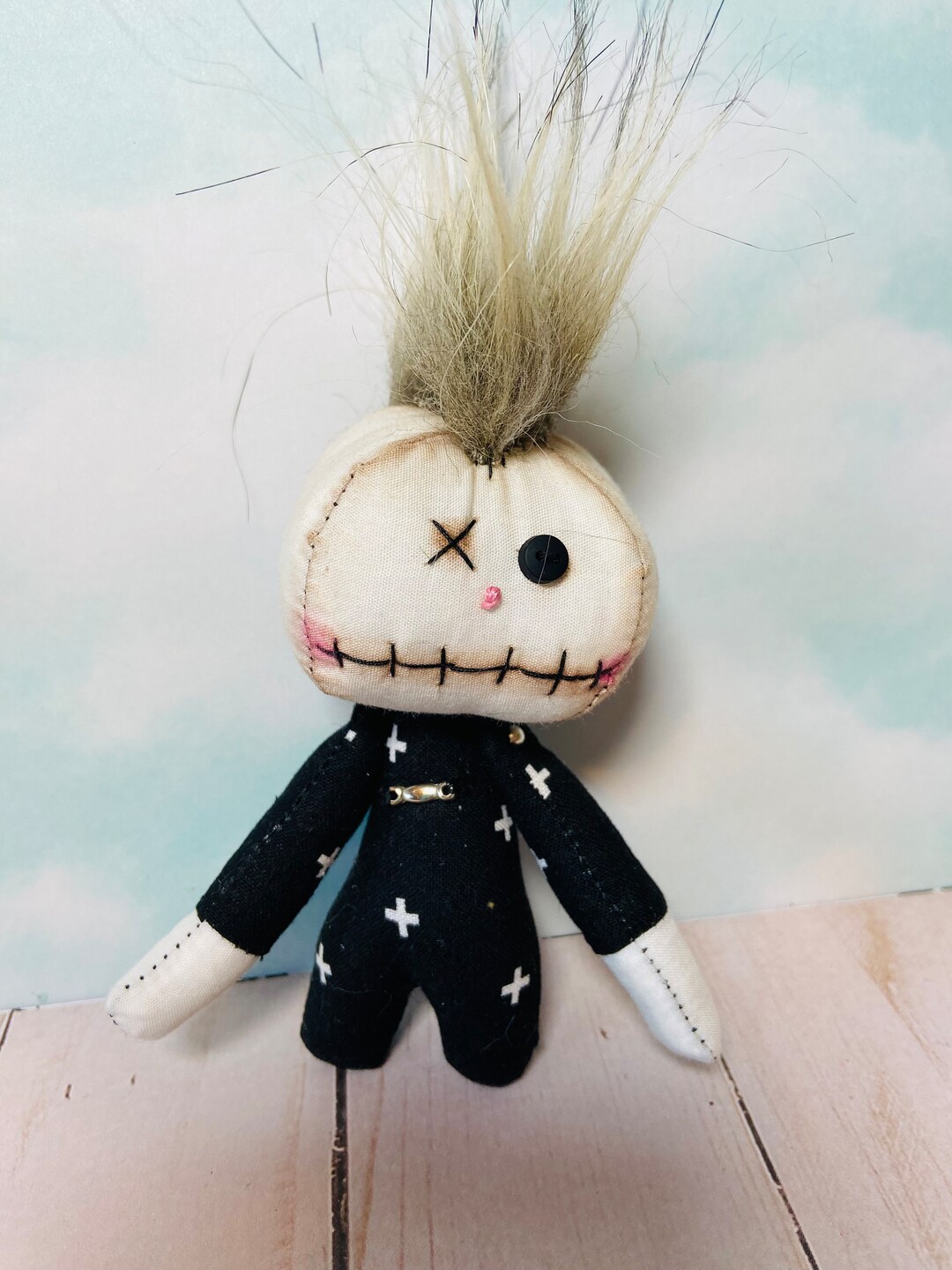 Mini Monster Dolls, Handmade Monster , Fabric Monster, Scary Monster ...