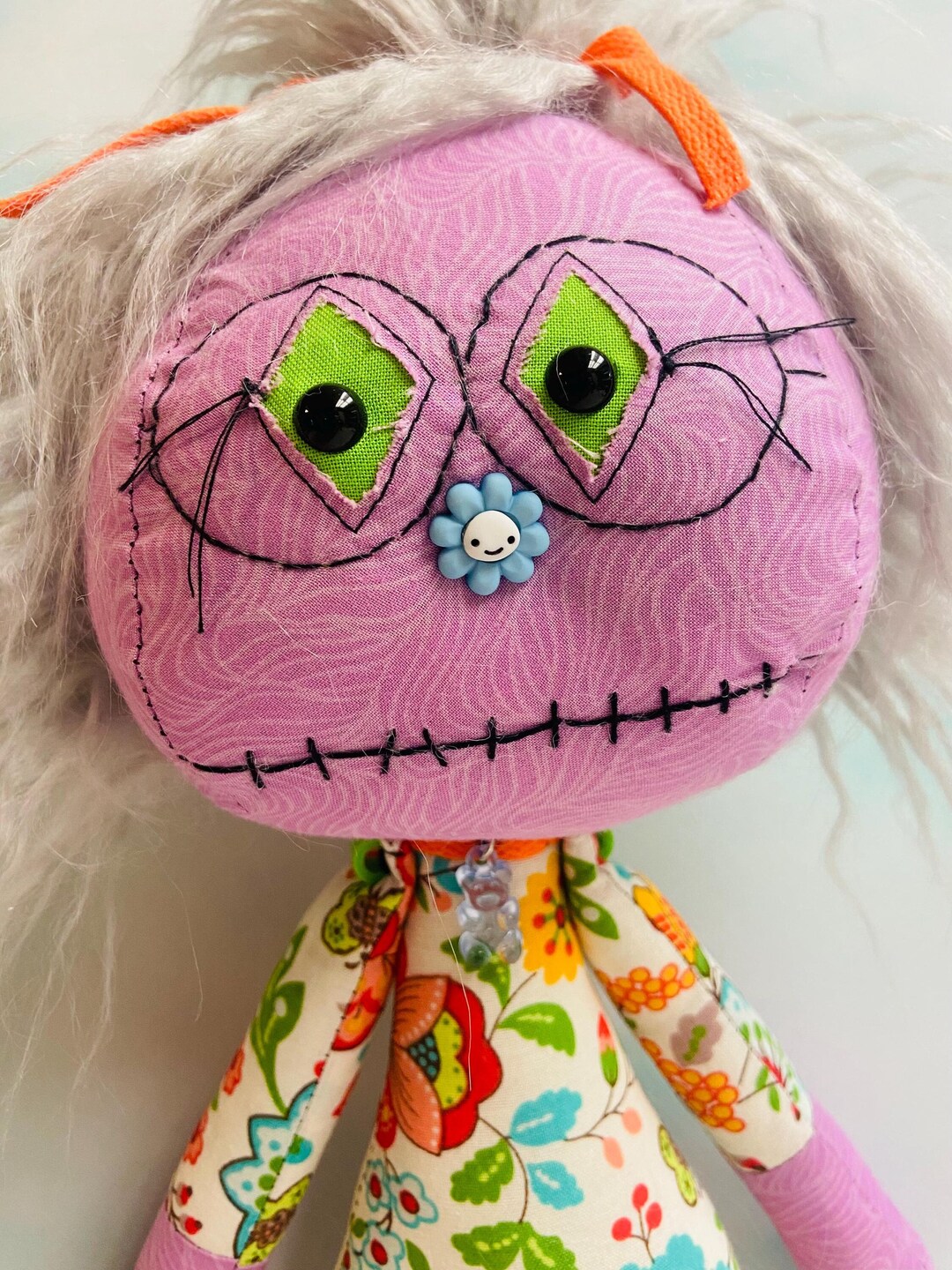 Personalized Monster Doll, Unique Doll, Doll, Handmade Doll, Gothic ...