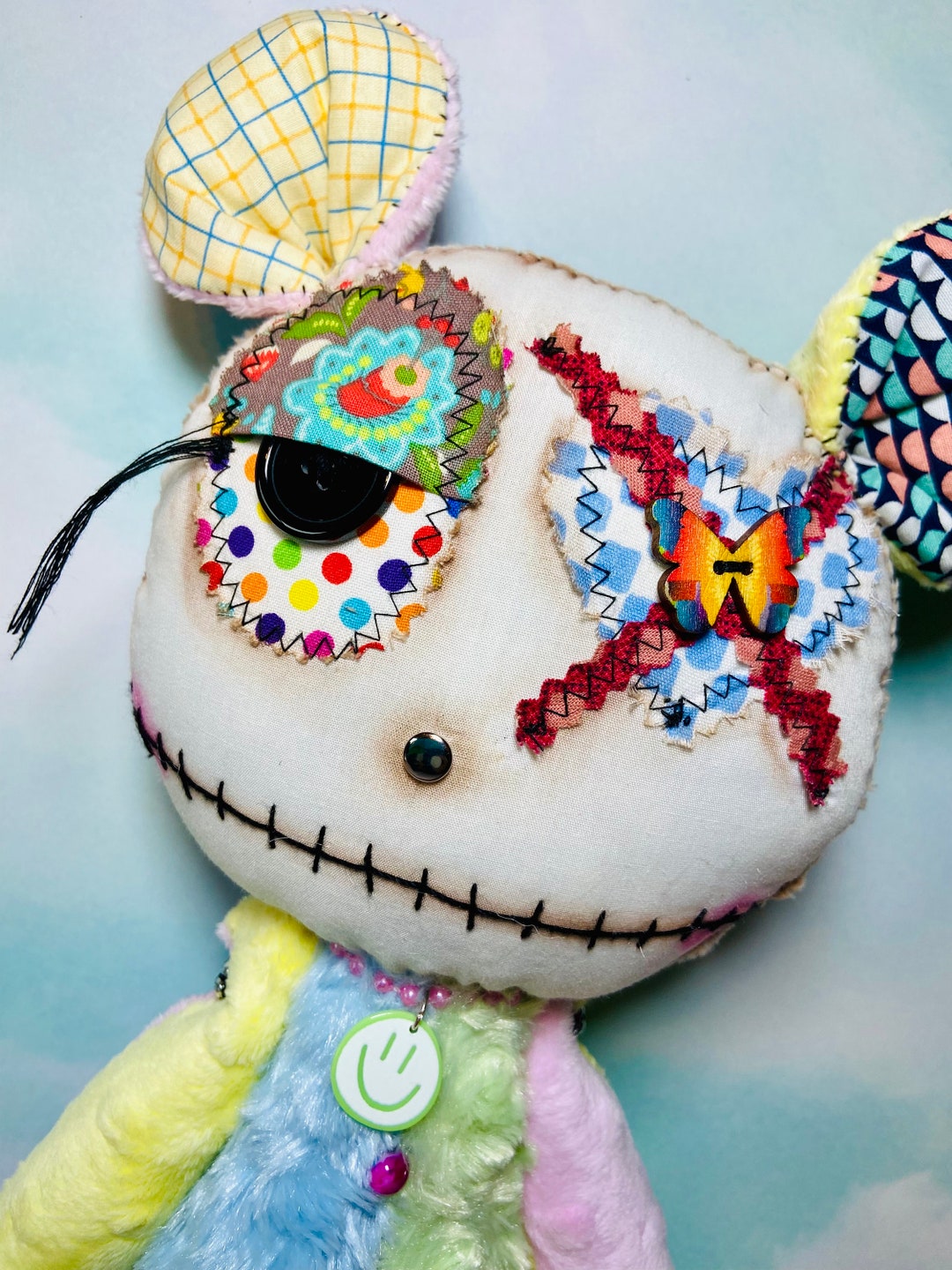 Personalized Monster Doll, Unique Doll, Doll, Handmade Doll, Gothic ...