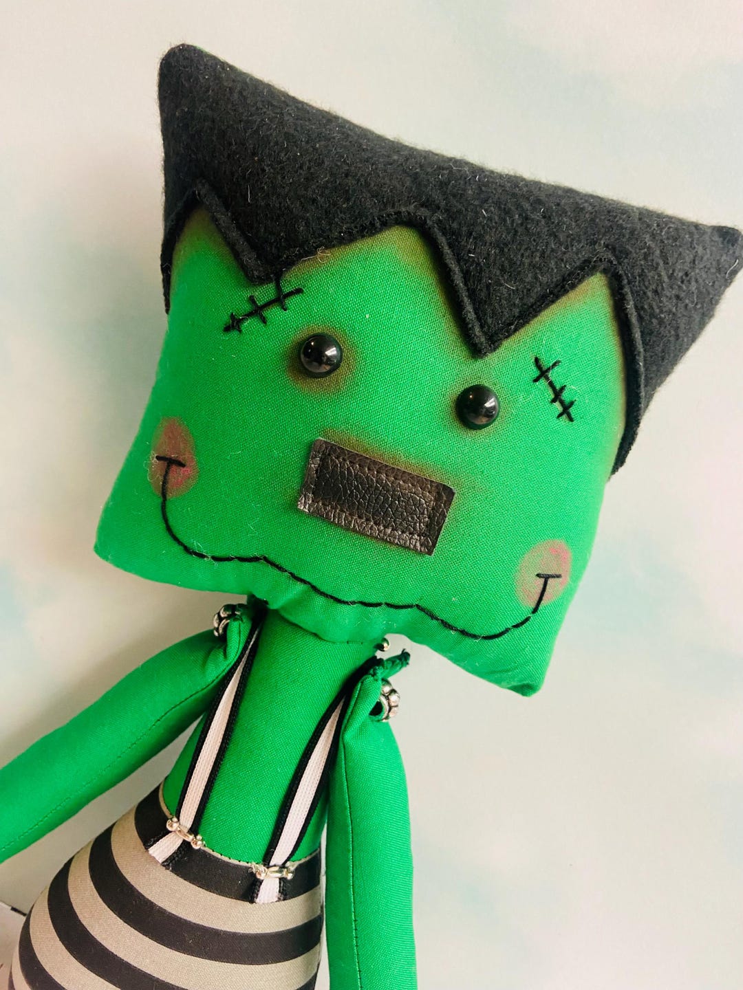 Plush Frankenstein Doll: Handmade Halloween Monster - Etsy