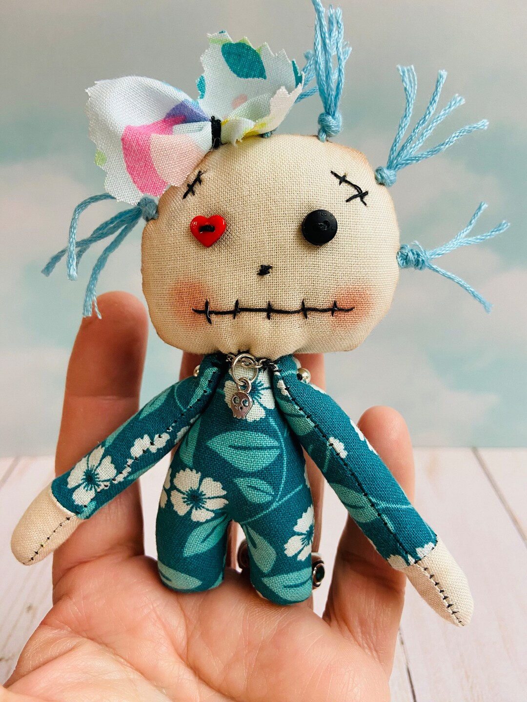 Mini Monster Dolls, Handmade Monster , Fabric Monster, Scary Monster ...