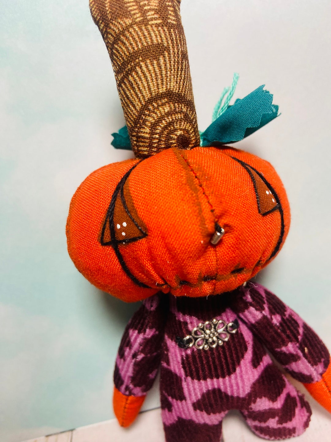 Mini Pumpkin Dolls, Handmade Pumpkin, Fabric Pumpkins, Fall Pumpkins ...