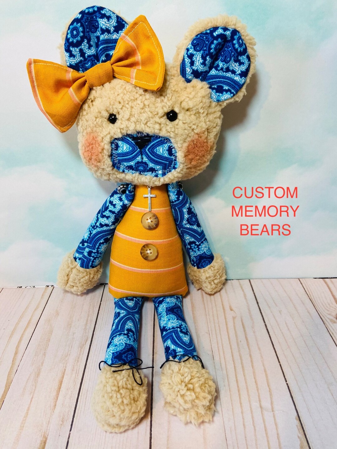 Handmade Memory Bear From Clothing: Sentimental Keepsake - Etsy
