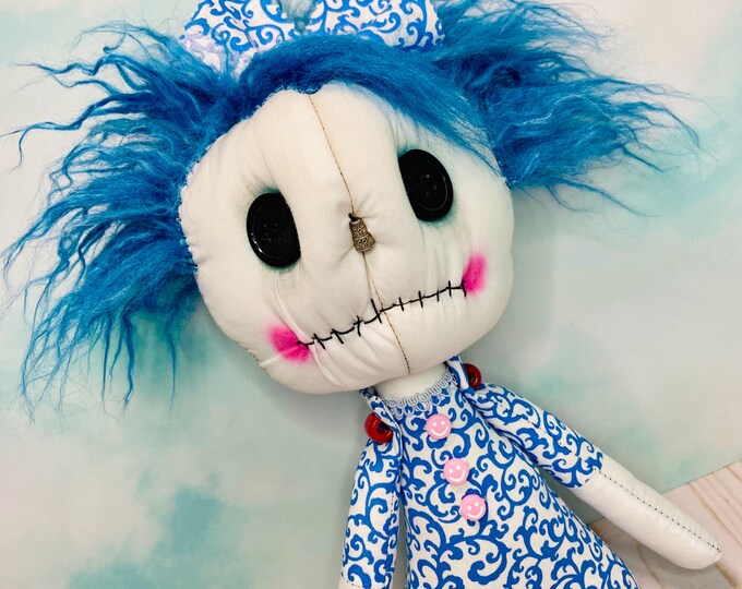 Handmade Monster Rag Doll, Creepy Gothic Decor - Etsy