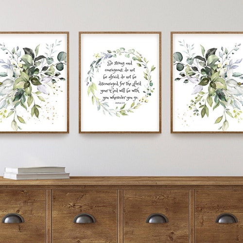 Bible Verse Wall Art Scripture Prints Christian Gift | Etsy