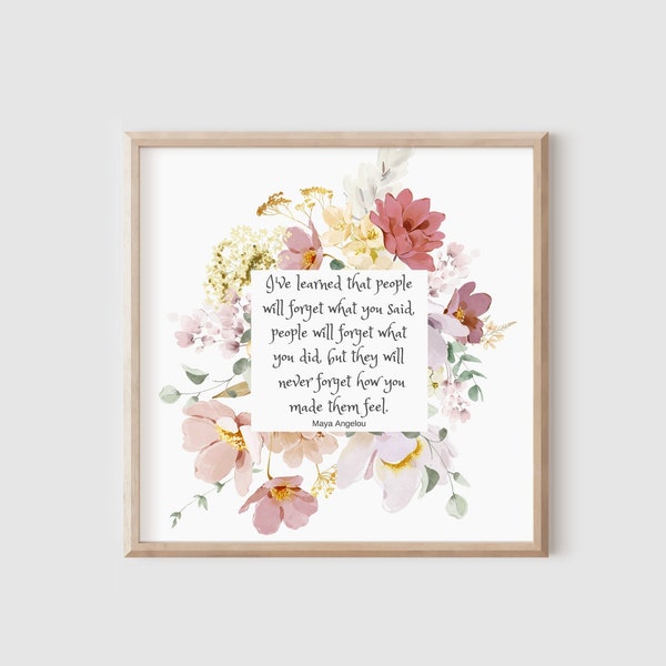 Maya Angelou Quote - Etsy
