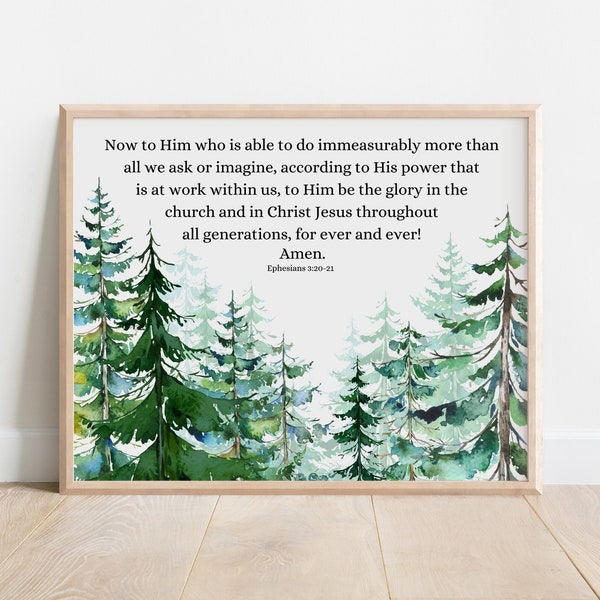 Ephesians 3 20 - Etsy