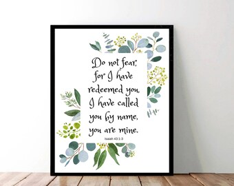 Isaiah 43 1 | Etsy