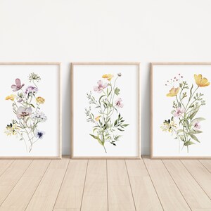Wildflower Prints, Meadow Flowers, Watercolor Flowers, Wildflower ...