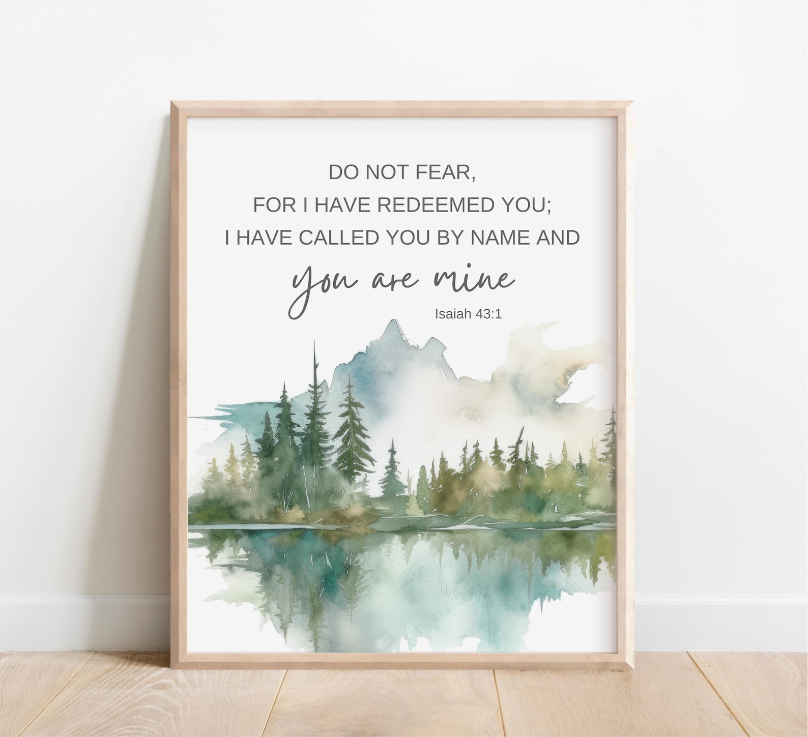 Isaiah 43:1, Do Not Fear for I Have Redeemed You, Called You by Name ...