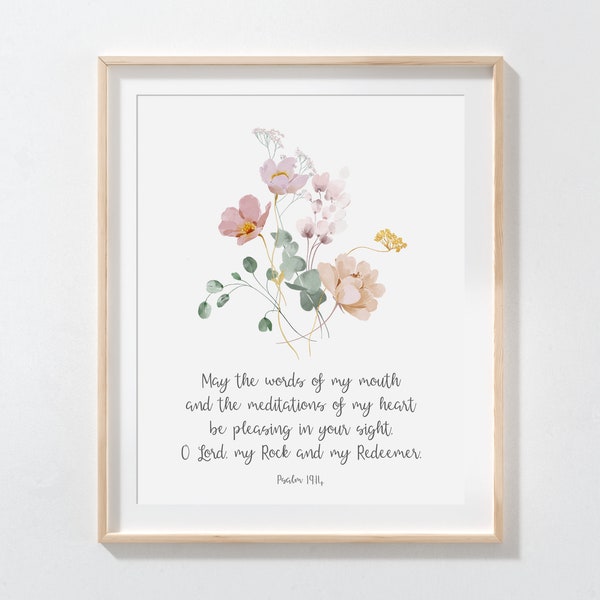 Psalm 19 14 - Etsy