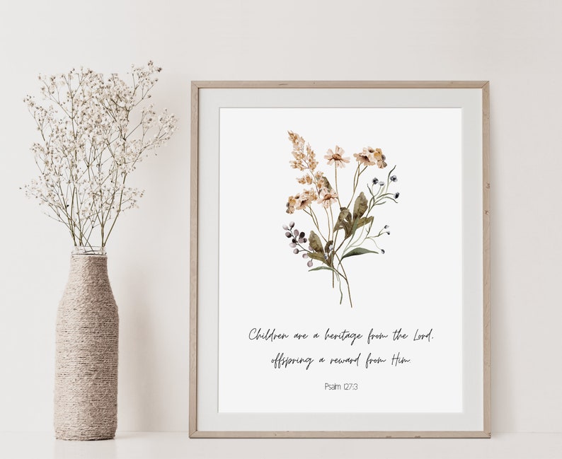 Psalm 127 Printable Bible Verse Wall Art Scripture Print - Etsy