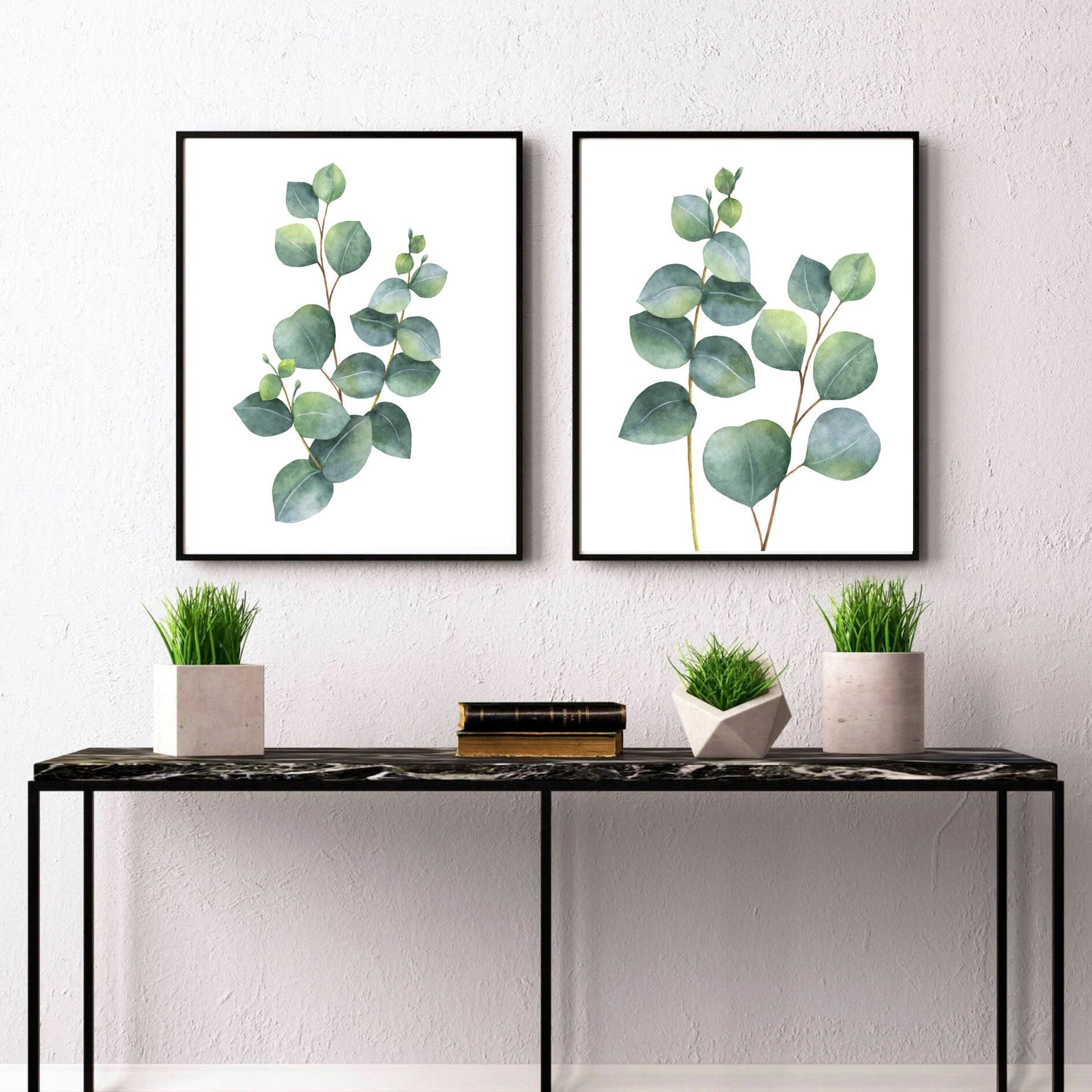 Eucalyptus leaves prints greenery gift plants print Greenery wall ...