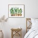 Botanical Print, Houseplant Painting, Plant Poster, Potted House Plant ...