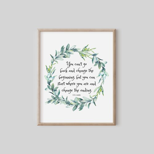 CS Lewis Quote Inspirational Wall Art Motivational Poster - Etsy