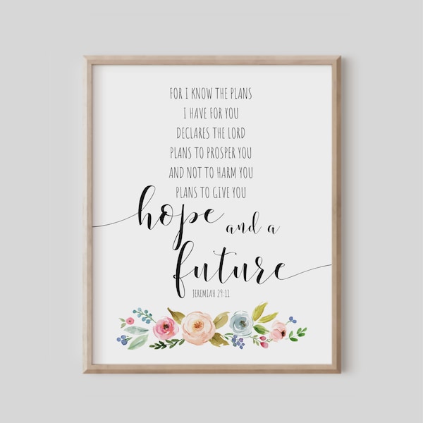 Jeremiah 29 10 11 - Etsy Singapore