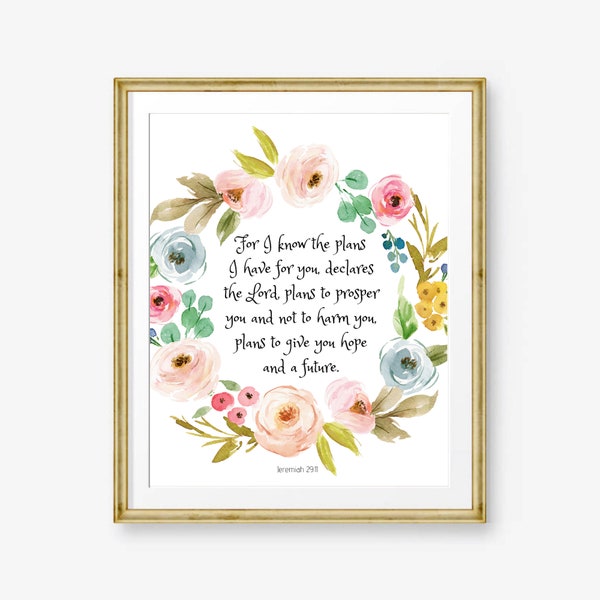 Jeremiah 29 11 - Etsy